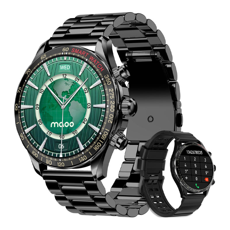 Maoo Titan AMOLED Smartwatch Heren Zwart