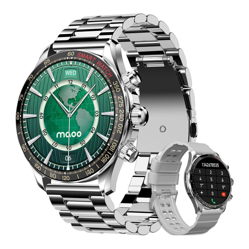Maoo Titan AMOLED Smartwatch Heren Zilver